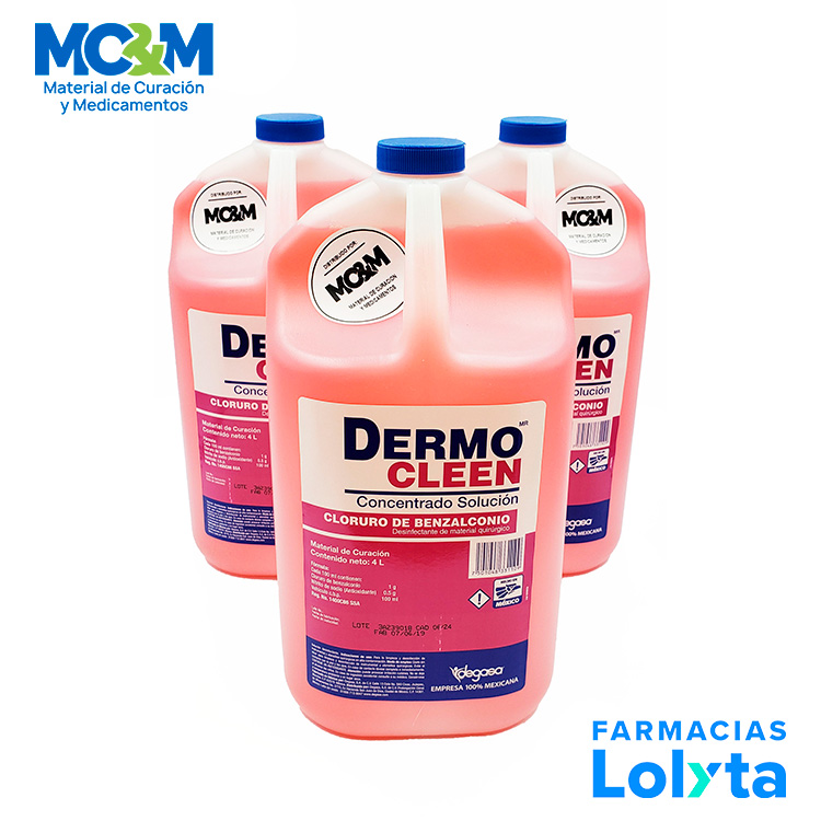 BENZAL CONCENTRADO ROSA 4 L CLORURO DE BENZALCONIO 1% DESINFECTANTE DE ...