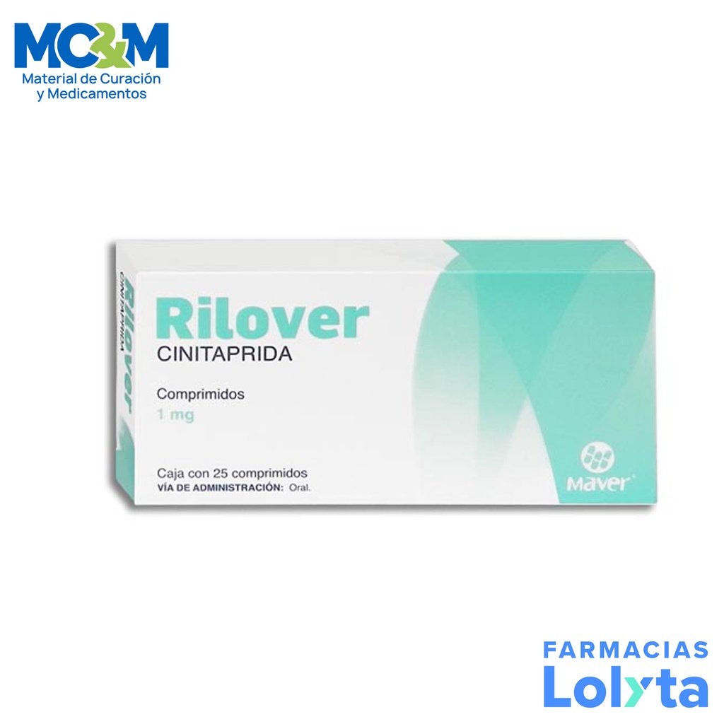 CINITAPRIDA 1 MG C/25 COMPRIMIDOS RILOVER LAB MAVER | Website MC&M