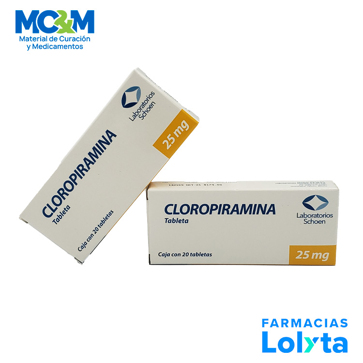 CLOROPIRAMINA 25 MG C/20 TAB LAB SCHOEN | Website MC&M