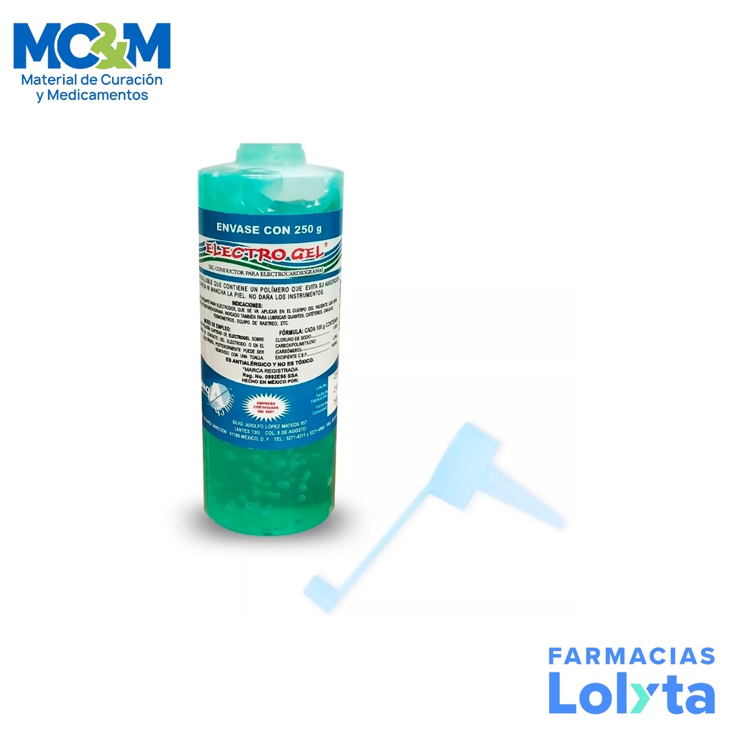 GEL CONDUCTOR PARA ELECTROCARDIOGRAMA 250 G ELECTRO GEL ALTAMIRANO ...