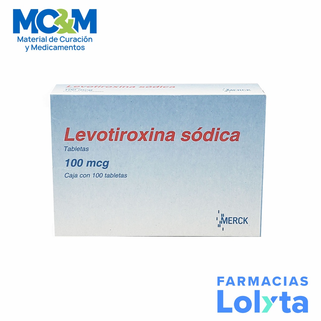 LEVOTIROXINA SODICA 100 MCG C/100 TAB LAB MERCK | Website MC&M