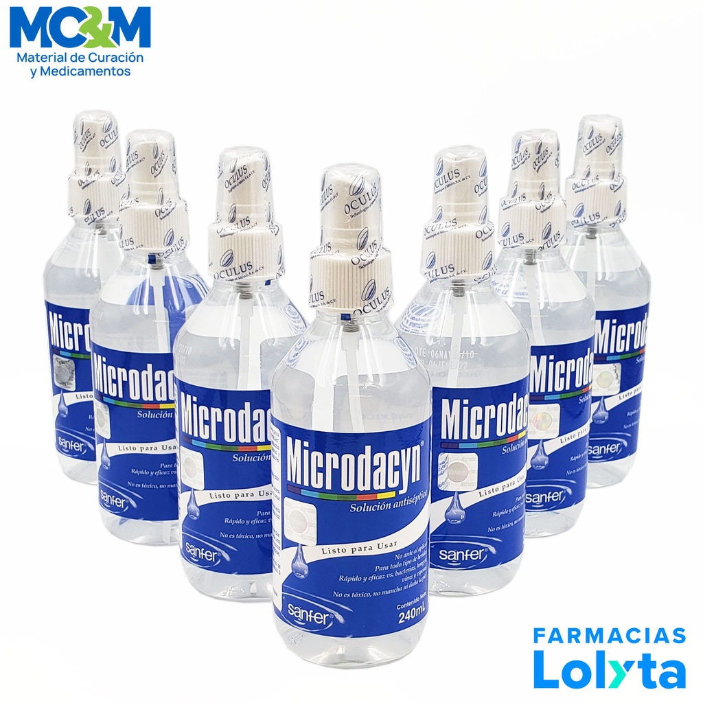 MICRODACYN 240 ML SOL ESTERILIZANTE Y ANTISEPTICA DE SUPER OXIDACION ...