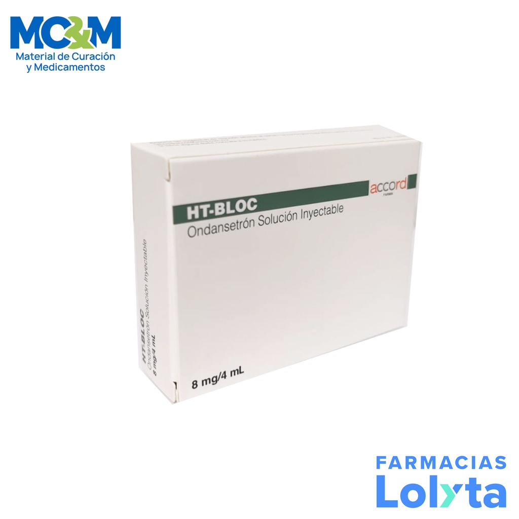 ONDANSETRON SOL INY 8 MG/4 ML C/3 AMP HT-BLOC LAB ACCORD | Website MC&M