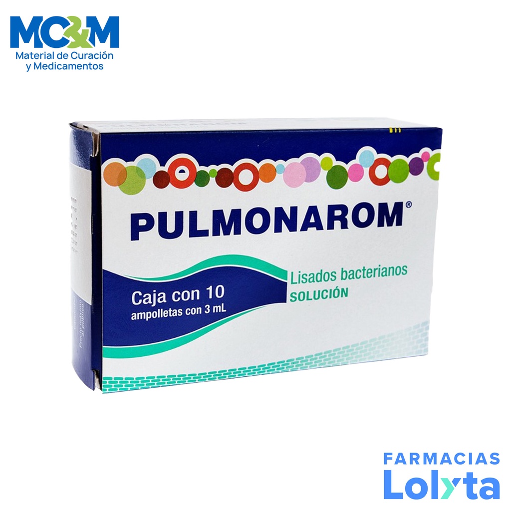 PULMONAROM SOL ORAL 3 ML C/10 AMP LISADOS BACTERIANOS LAB SANOFI ...