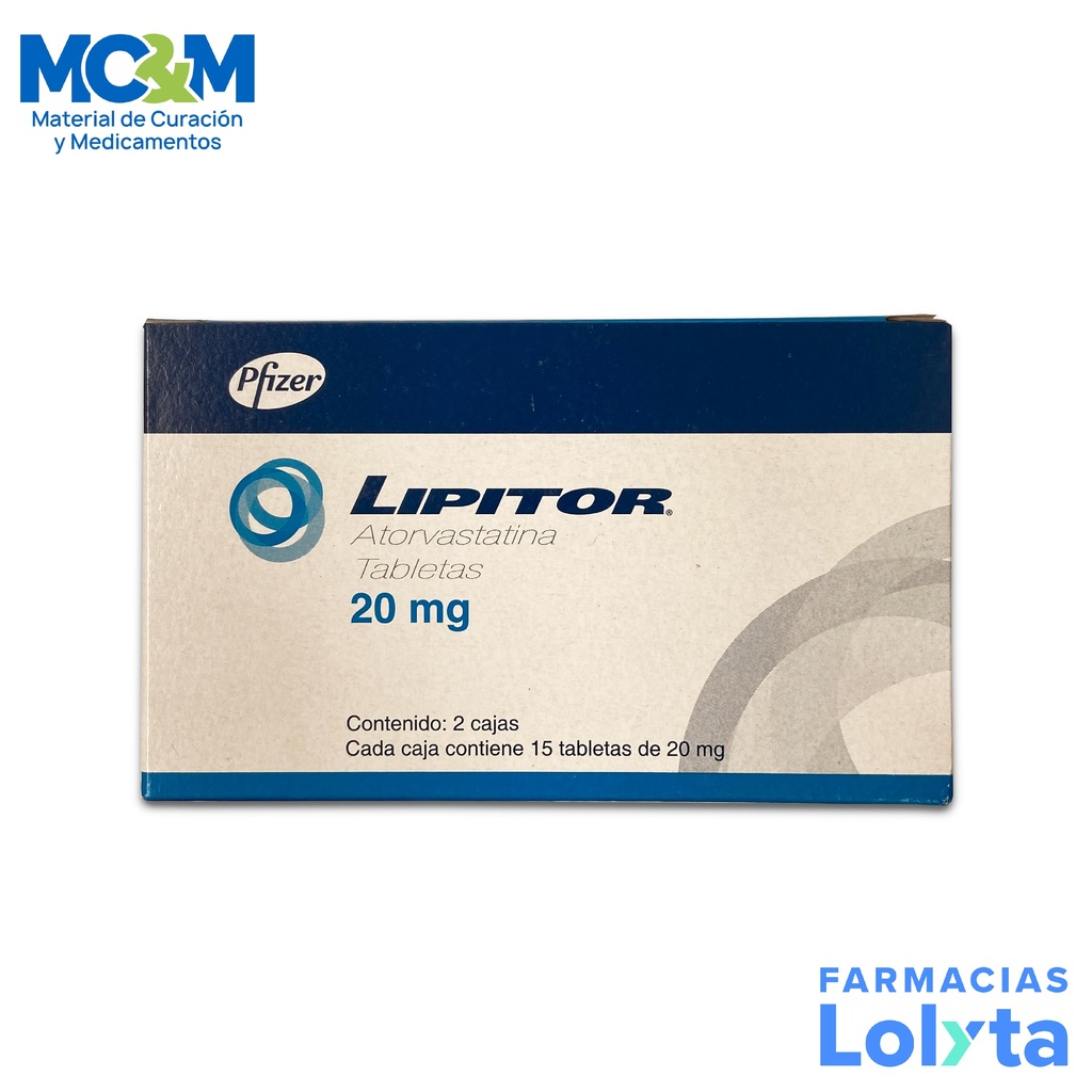 LIPITOR 20 MG C/2 CAJAS C/15 TAB C/U ATORVASTATINA LAB PFIZER | Website ...