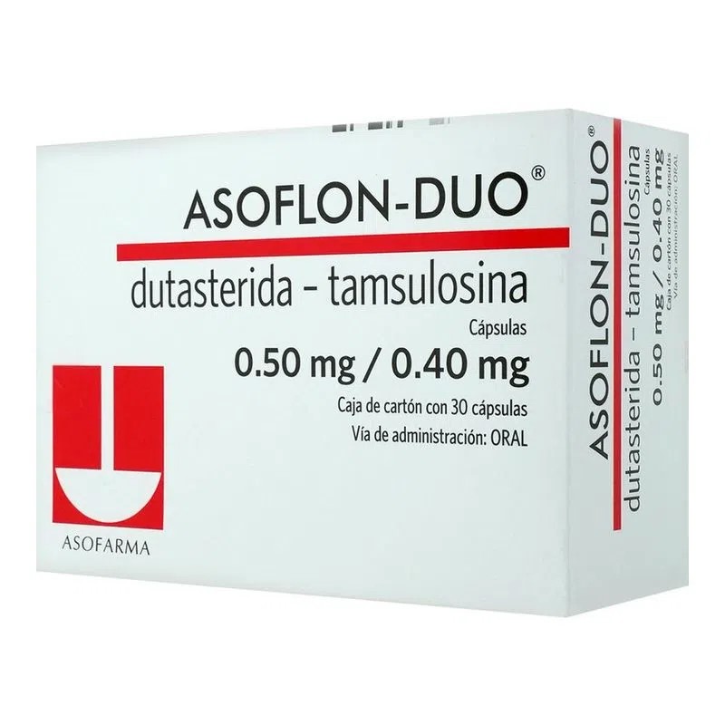 ASOFLON DUO 0.5/0.4 MG C/30 CAP DUTASTERIDA TAMSULOSINA LAB ASOFARMA ...