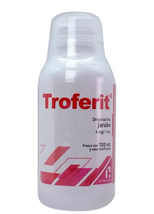 TROFERIT JARABE 3 MG/ML C/120 ML DROPROPIZINA LAB CHINOIN | Website MC&M
