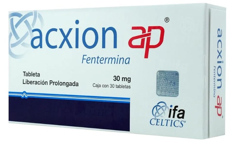 ACXION AP 30 MG C/30 TAB LP FENTERMINA LAB IFA CELTICS GRUPO III ...